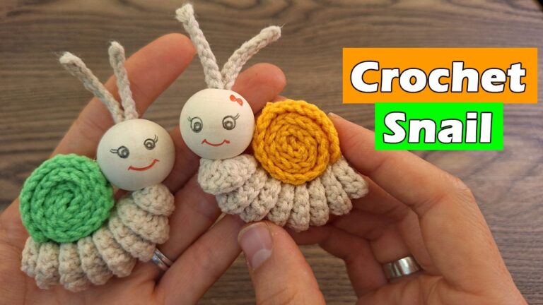 Super easy to make crochet snail – Welcome to Crochet Classic